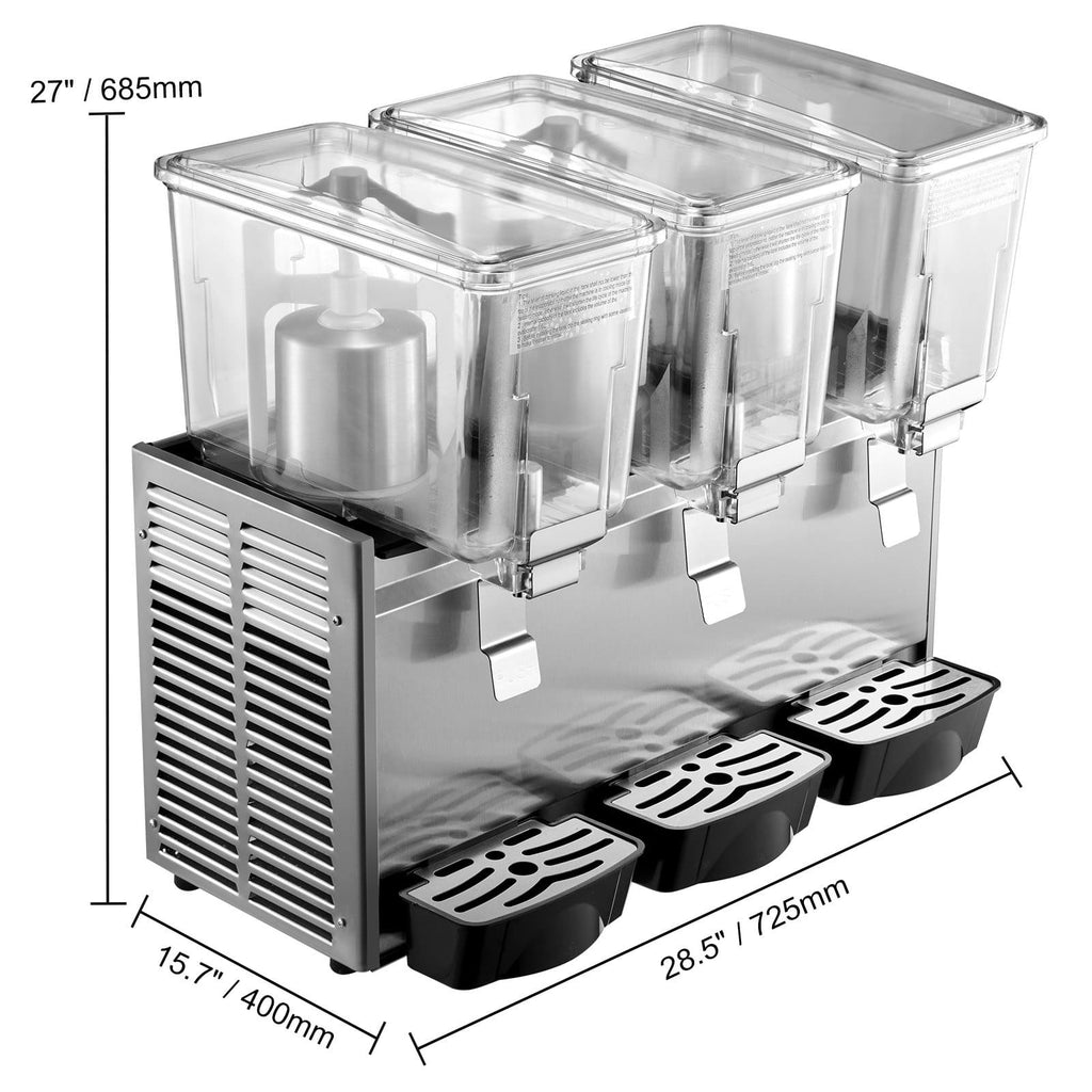 Distributeur de jus commercial, Distributeur de boissons froides, 9.5